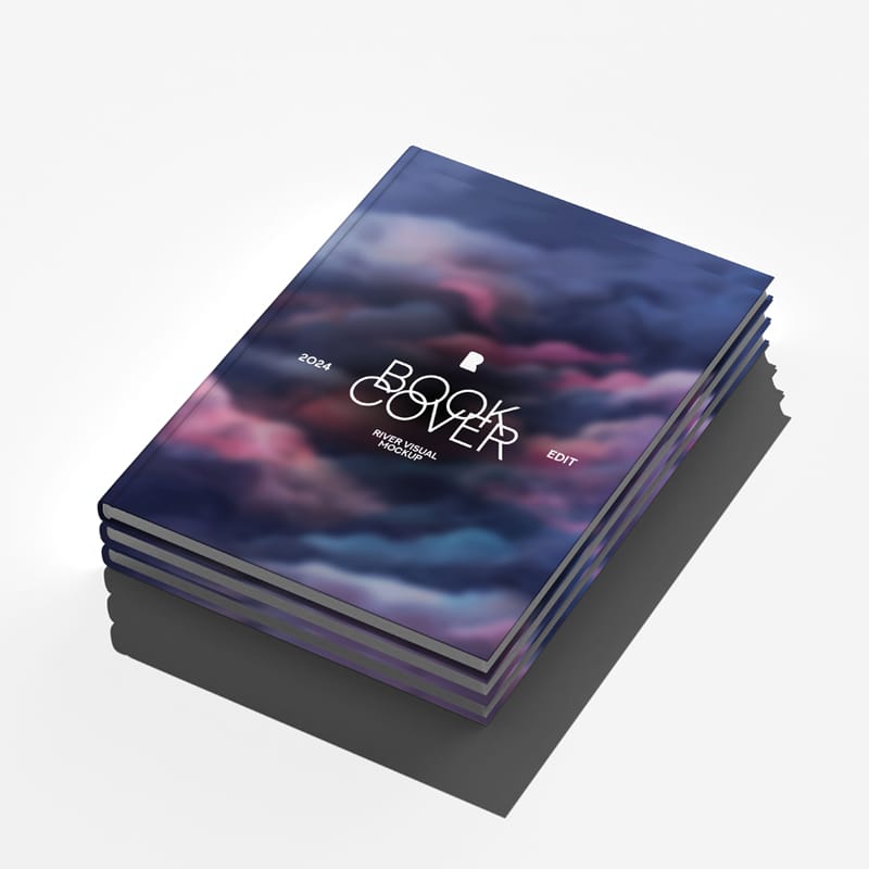 Free Book Cover Mockup Design PSD