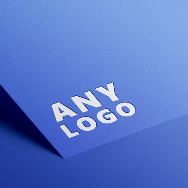Free Clean Pressed Logo Mockup PSD