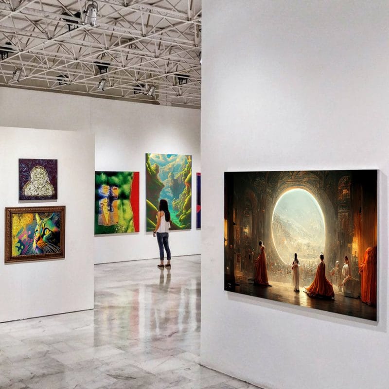 Free Museum Exhibition Mockup PSD