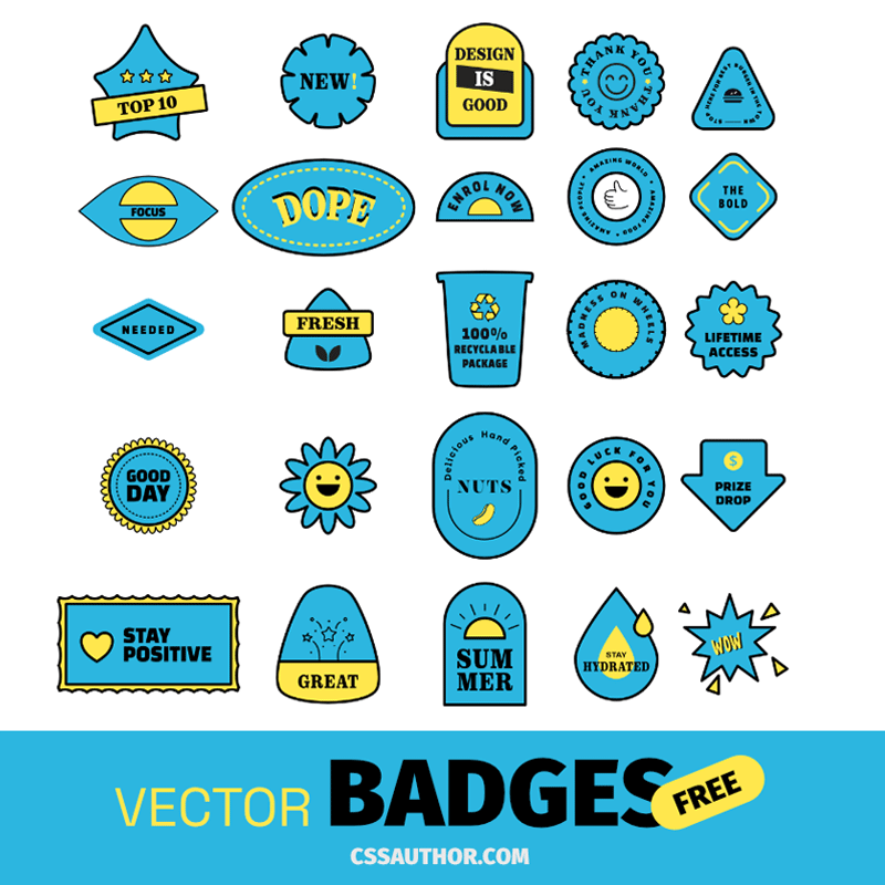 Grab Your Free Set Of Premium Vector Badges!