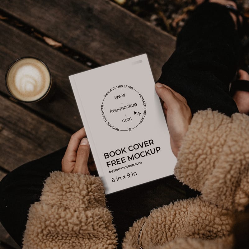 Free Outdoor Book Cover Mockup PSD