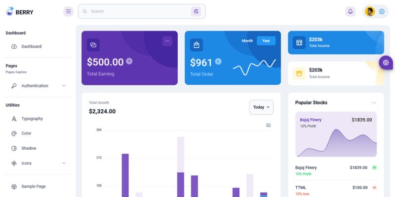 Elevate Your UI Design With Free Material UI React Dashboard Templates Elevate Your UI Design With Free Material UI React Dashboard Templates