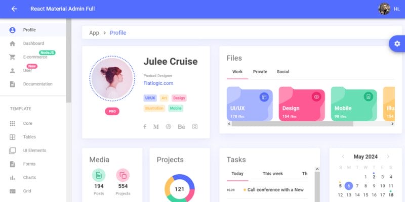 Elevate Your UI Design With Free Material UI React Dashboard Templates