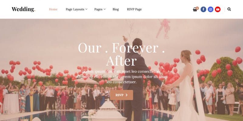 Create Stunning Wedding Websites With Free Elementor Templates