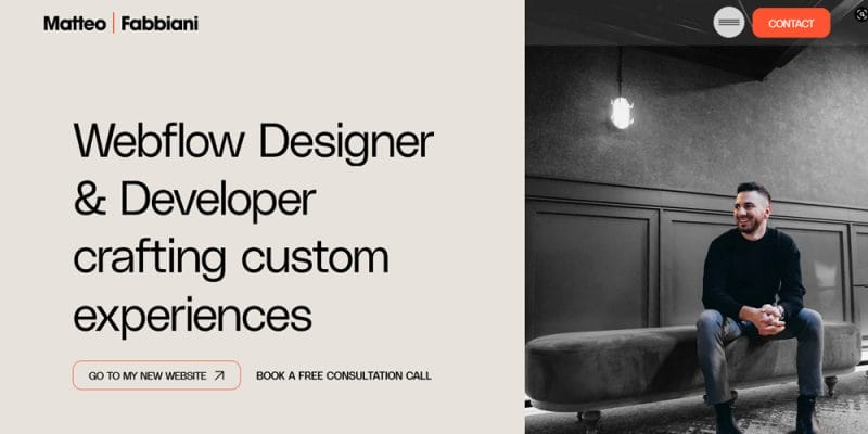 Create A Striking Portfolio With These Free Webflow Templates