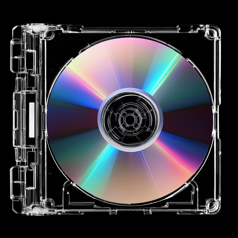 Free Clear CD Case Mockup PSD