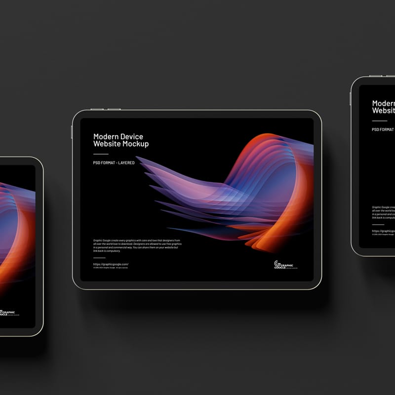 Free Modern Device Website Mockup PSD Free Modern Device Website Mockup PSD