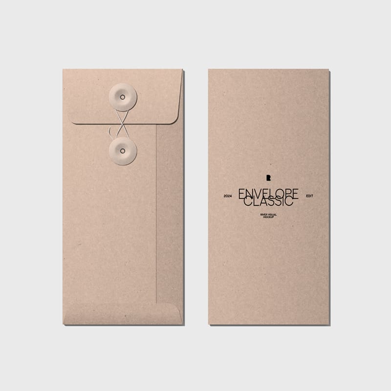 Free Classic Envelope Mockup PSD