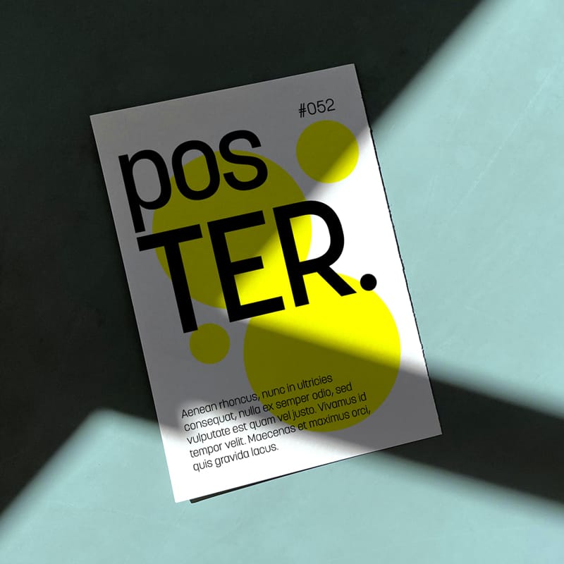 Free Shadow A4 Flyer Mockup Template PSD