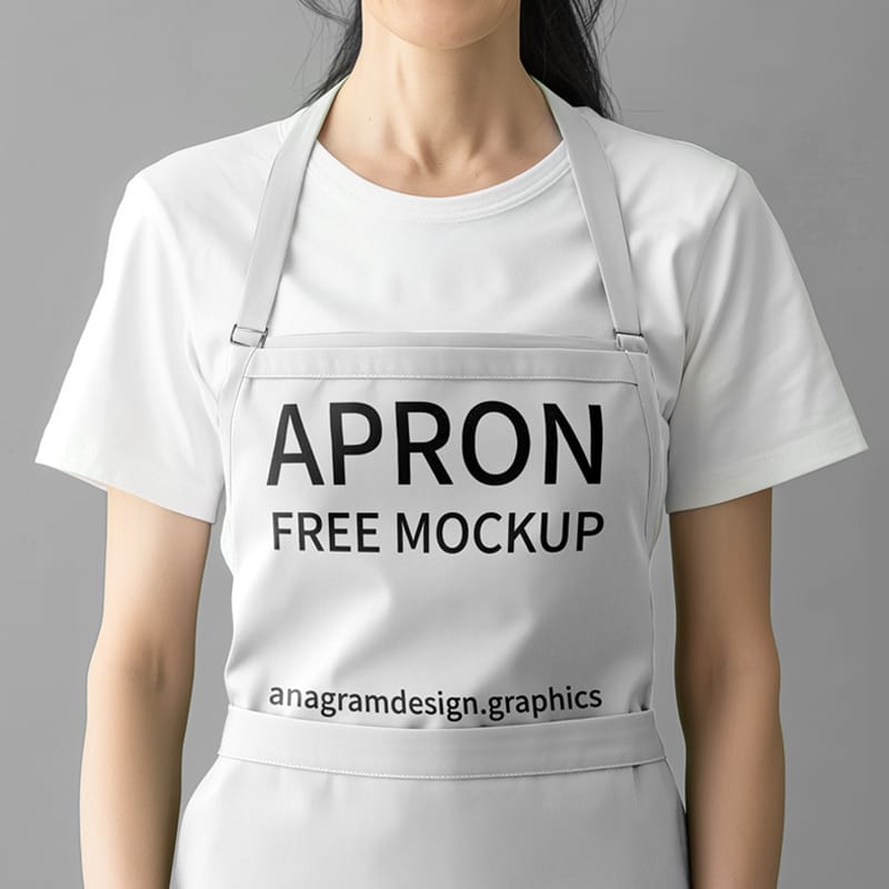Free Apron Mockup Design PSD