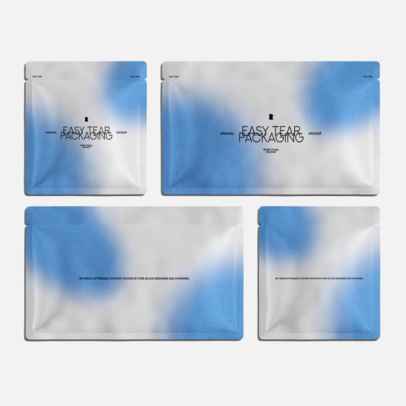 Free Easy Tear Packaging Mockup PSD
