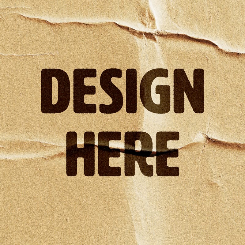 Free Craft Paper Printing Logo Mockup Template PSD