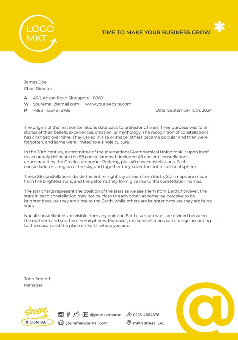 The Best Business Letterhead Examples To Make A Lasting Impression