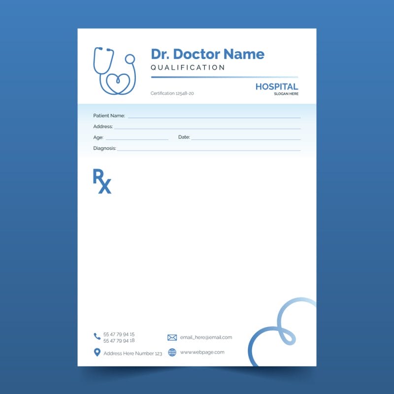 20+ Professional Doctor Letterhead Formats And Templates For Immediate Use