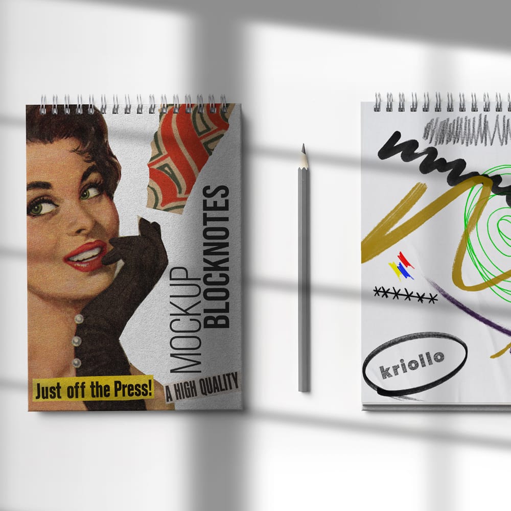 Free Spiral Notebook Mockup Template PSD Free Spiral Notebook Mockup Template PSD