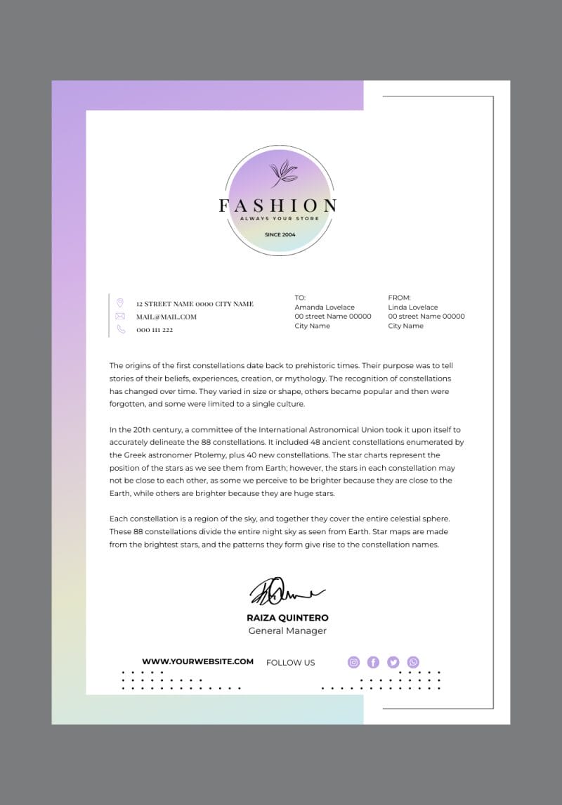 The Best Business Letterhead Examples To Make A Lasting Impression