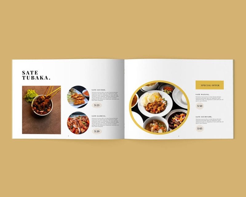 Top InDesign Menu Templates : Free & Premium Designs