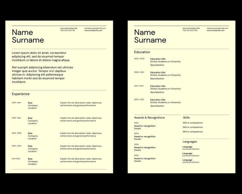 20+ Best Free InDesign Resume Templates To Enhance Your Job Hunt
