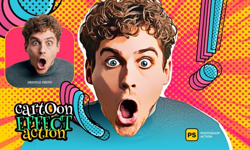 30 Best Cartoon Actions For Photoshop To Create Stunning Comic Effects ...