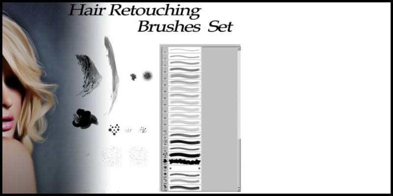 20+ Free Realistic Hair Brushes For Photoshop
