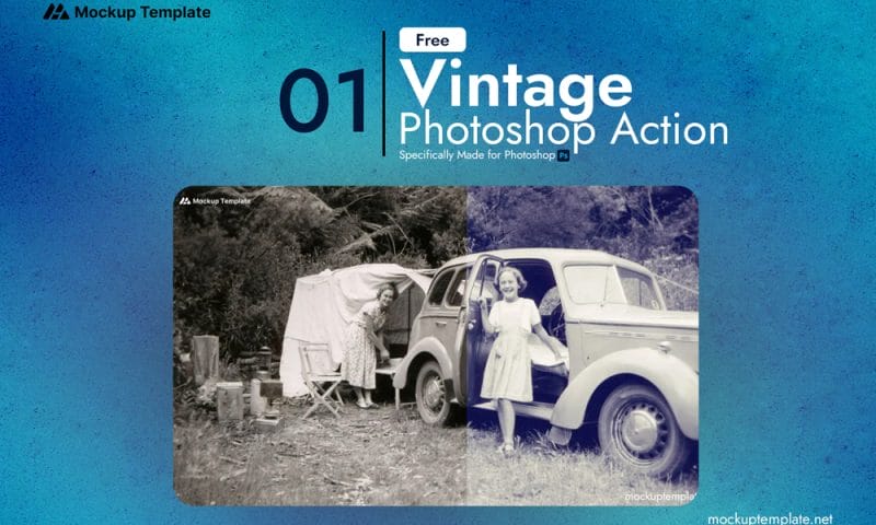 20+ Free Retro Photoshop Actions For Vintage Effects