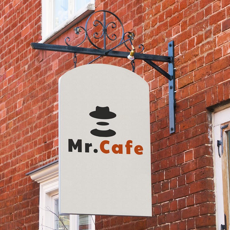 Free Sign Black Logo Mockup PSD