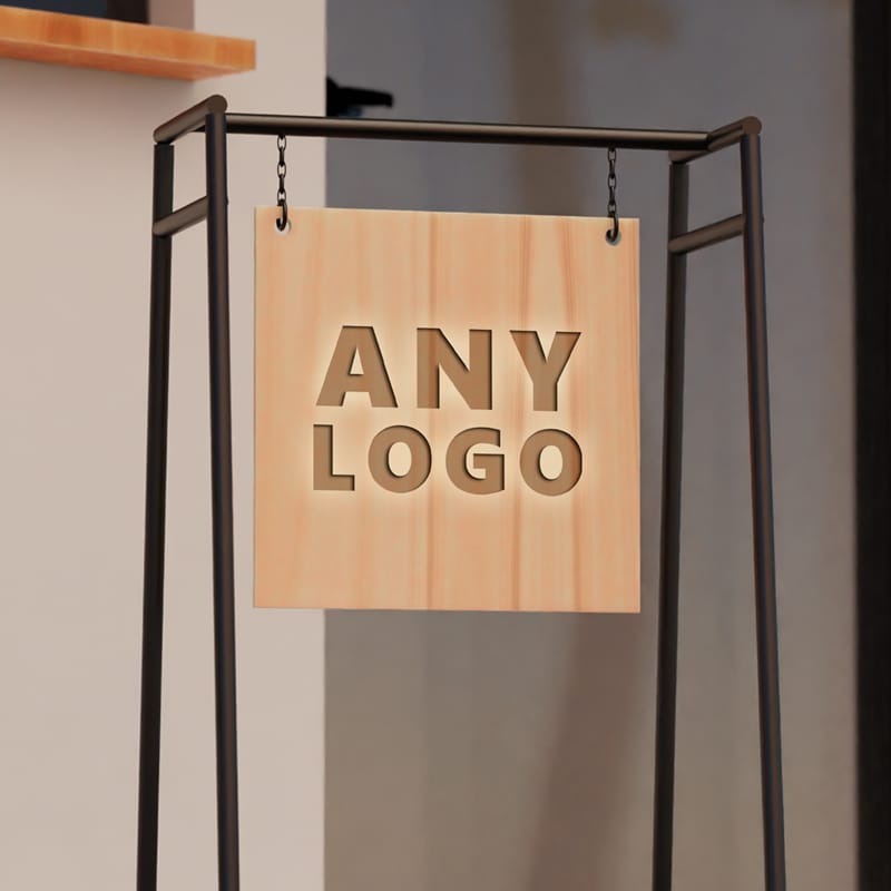 Free Ads Facade Sign Mockup PSD