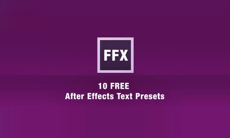 50+ Free Presets For After Effects: Top Animation, Text & Transition Packs