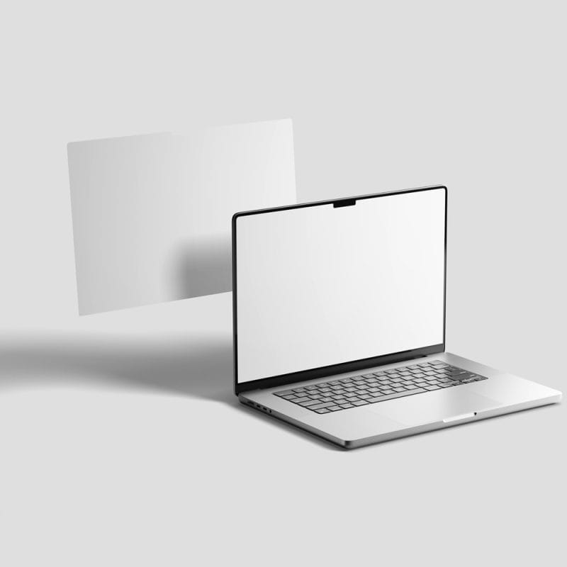 Free Macbook Screen Mockup PSD