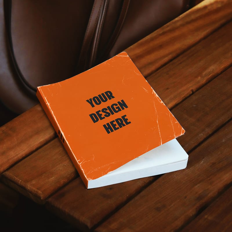 Free Old Paperback Book Mockup PSD