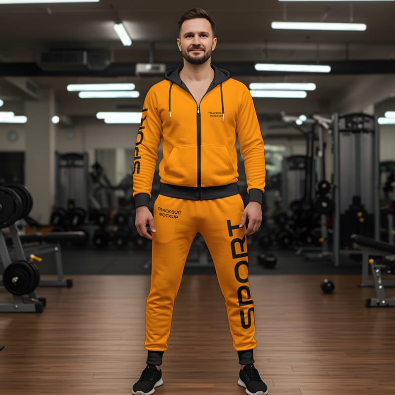Free Sports Tracksuit Mockup PSD