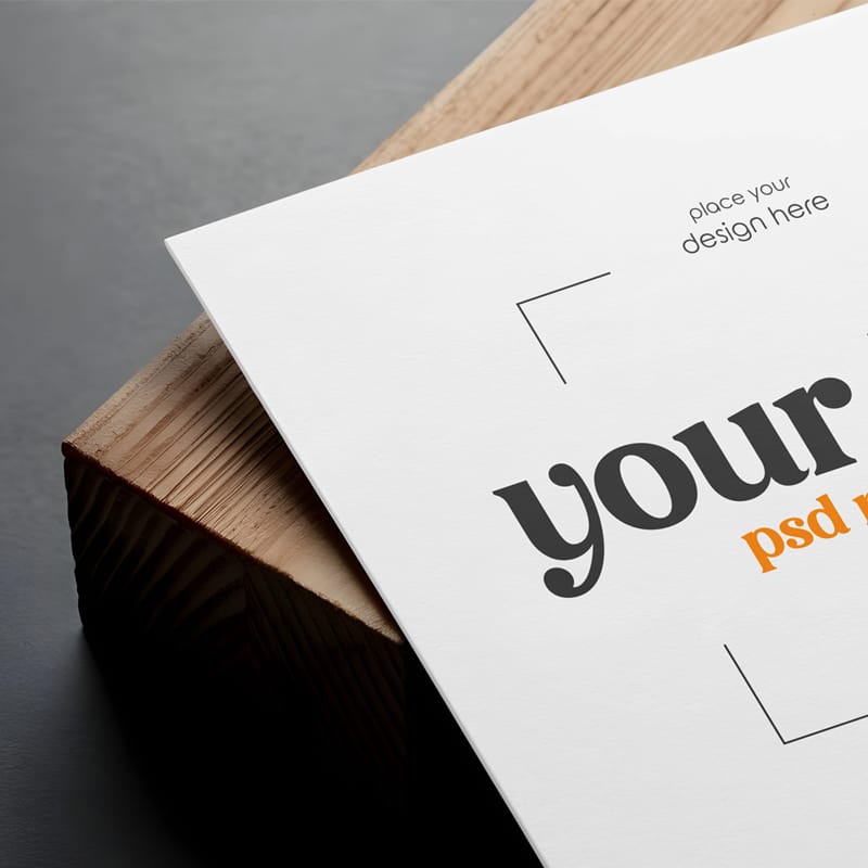Free Texture Paper Brand Logo Mockup PSD