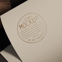 Free High Quality Logo Mockup PSD