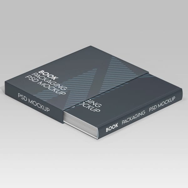 Free Book Packaging Mockup PSD