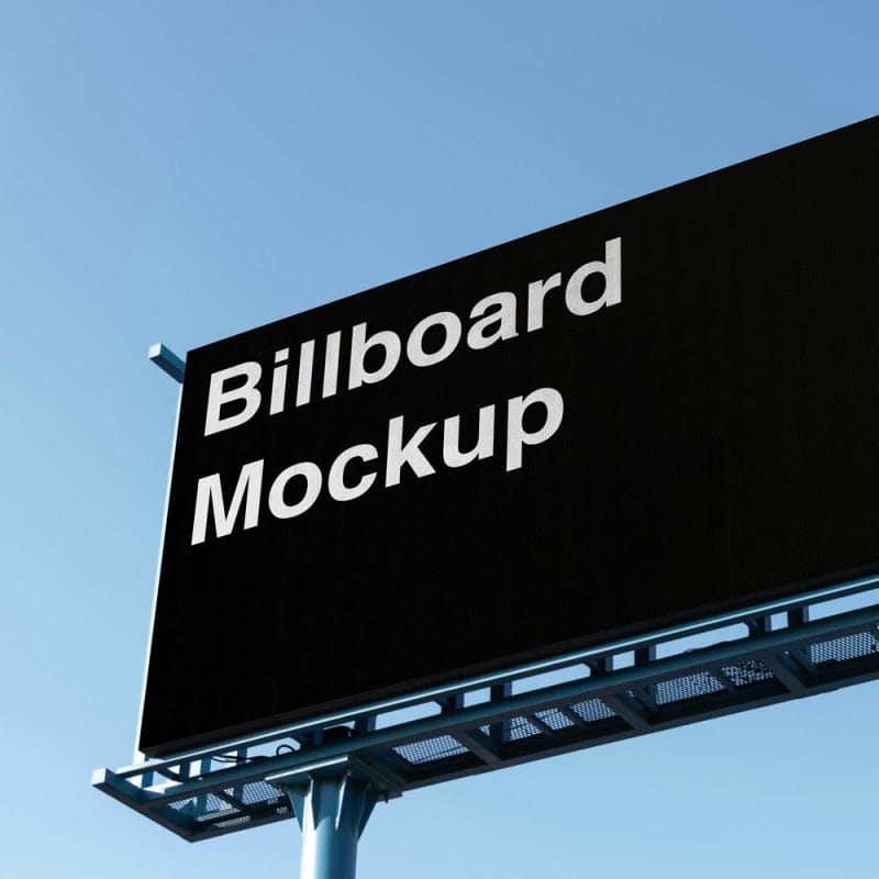 Free Realistic Advertising Billboard Mockup PSD
