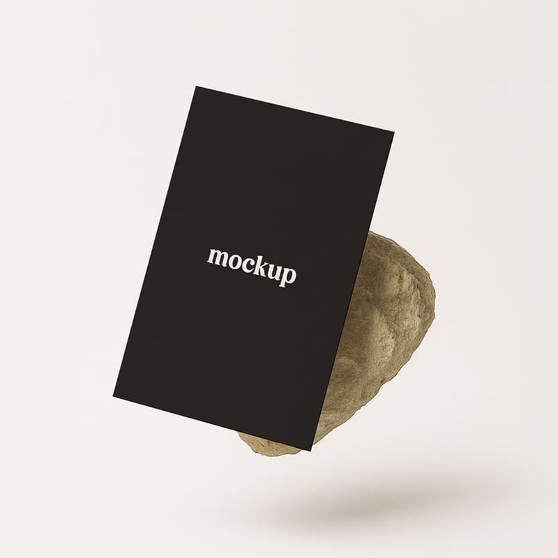 Free Gravity Paper Mockup PSD