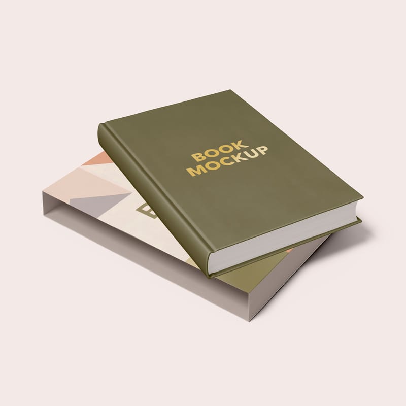 Free Professional Book Cover Display Mockup PSD