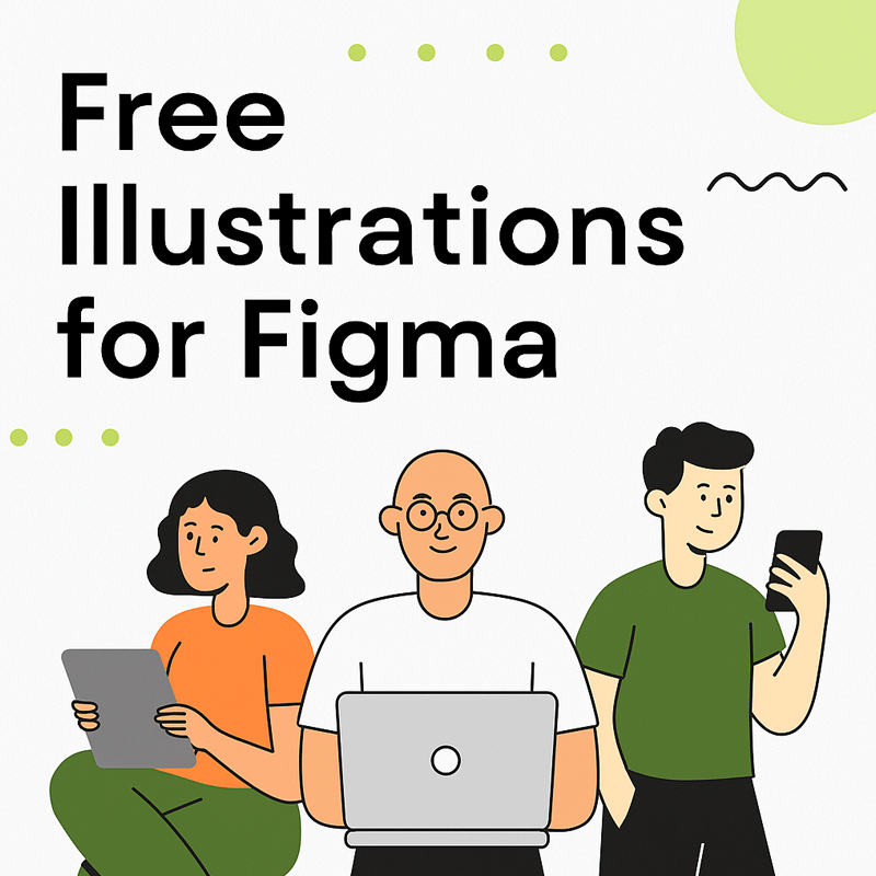 12 Best Free Illustrations For Figma (Kits & Packs)