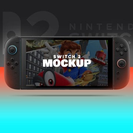 Free Nintendo Switch 2 Mockup PSD