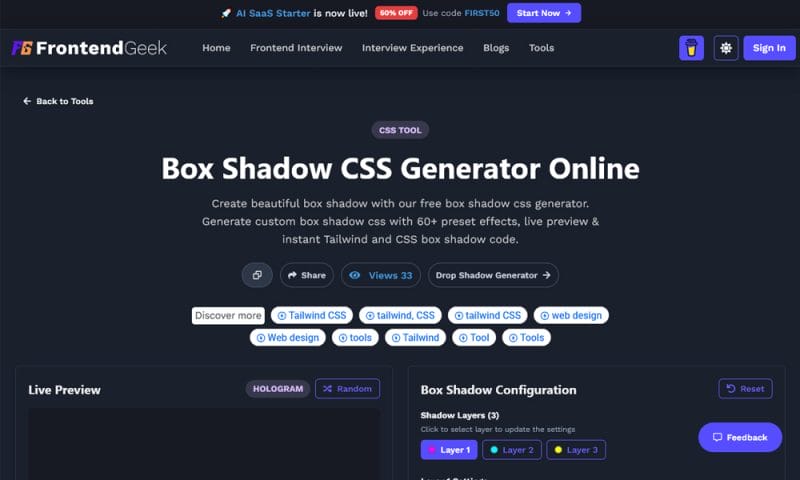 Top 10 Tailwind Shadow Generators To Instantly Improve Your UI