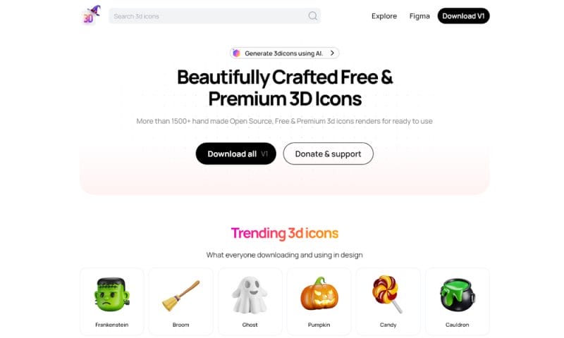 25 Best Free 3D Icons And Illustration Packs For UI Design 2025: A ...