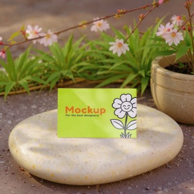 Free Thank You Card Mockup PSD