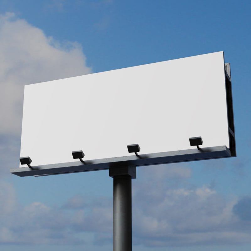 Free Photorealistic Outdoor Billboard Mockup PSD