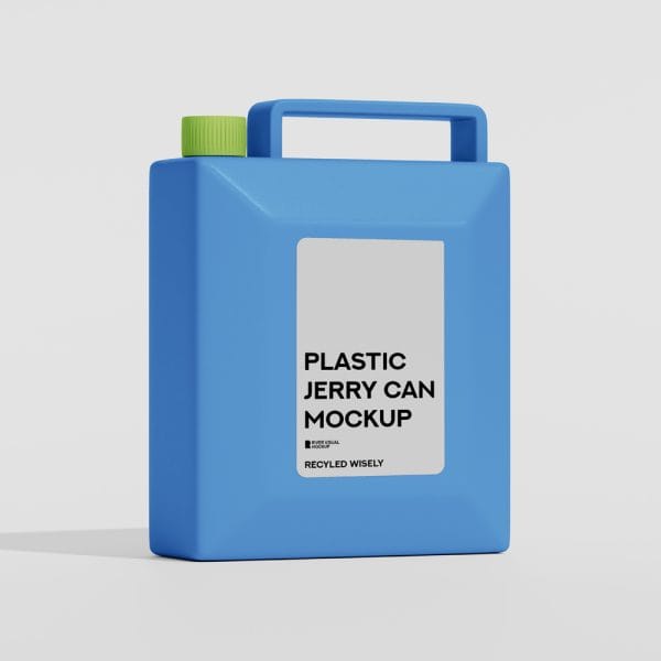 Free Plastic Jerry Can Packaging Mockup PSD