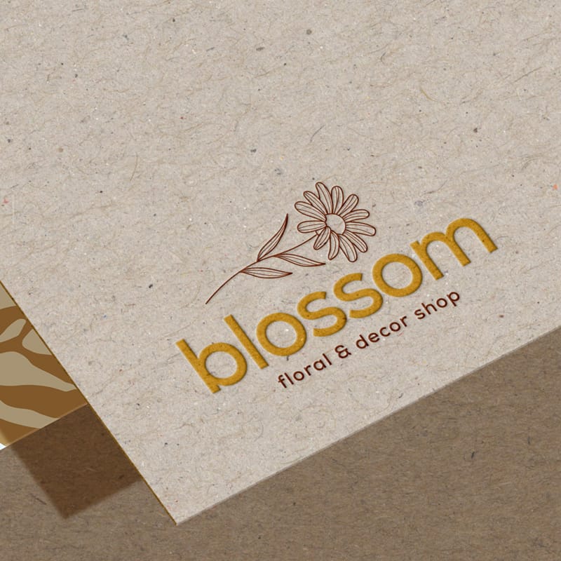 Free Elegant Paper Logo Mockup PSD