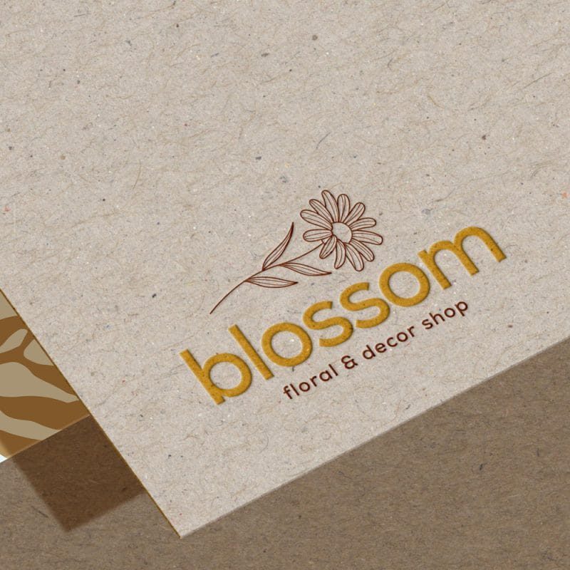 Free Elegant Paper Logo Mockup PSD