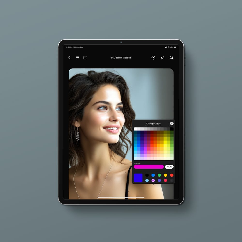 Free Minimalist IPad Pro Mockup Template PSD