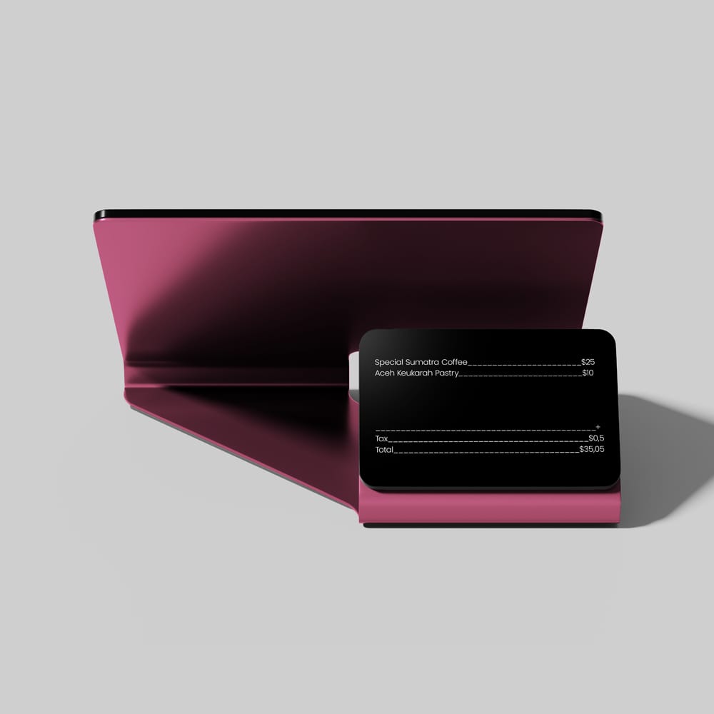 Free Cashier And Pos System Device Mockup Template PSD