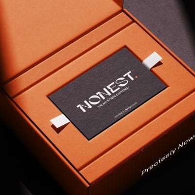 Free Luxury Business Cards Box Mockup PSD